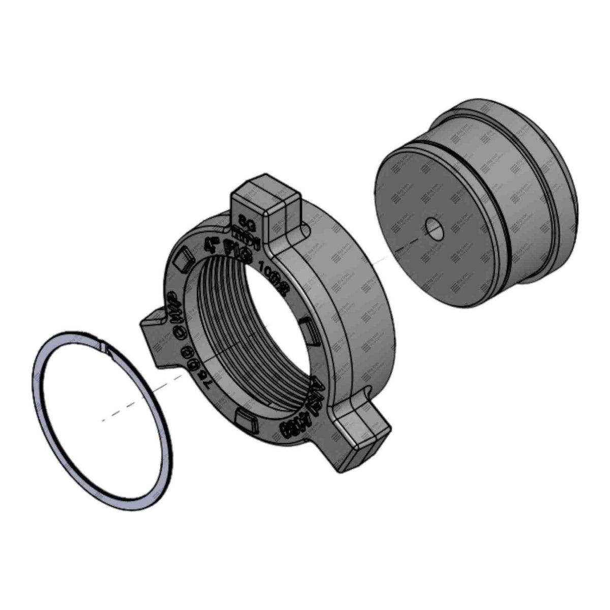 Blanking Cap 4" Fig 1002 Male Integral 1/2" Npt Tap 7,500 Psi Sour Ser ...