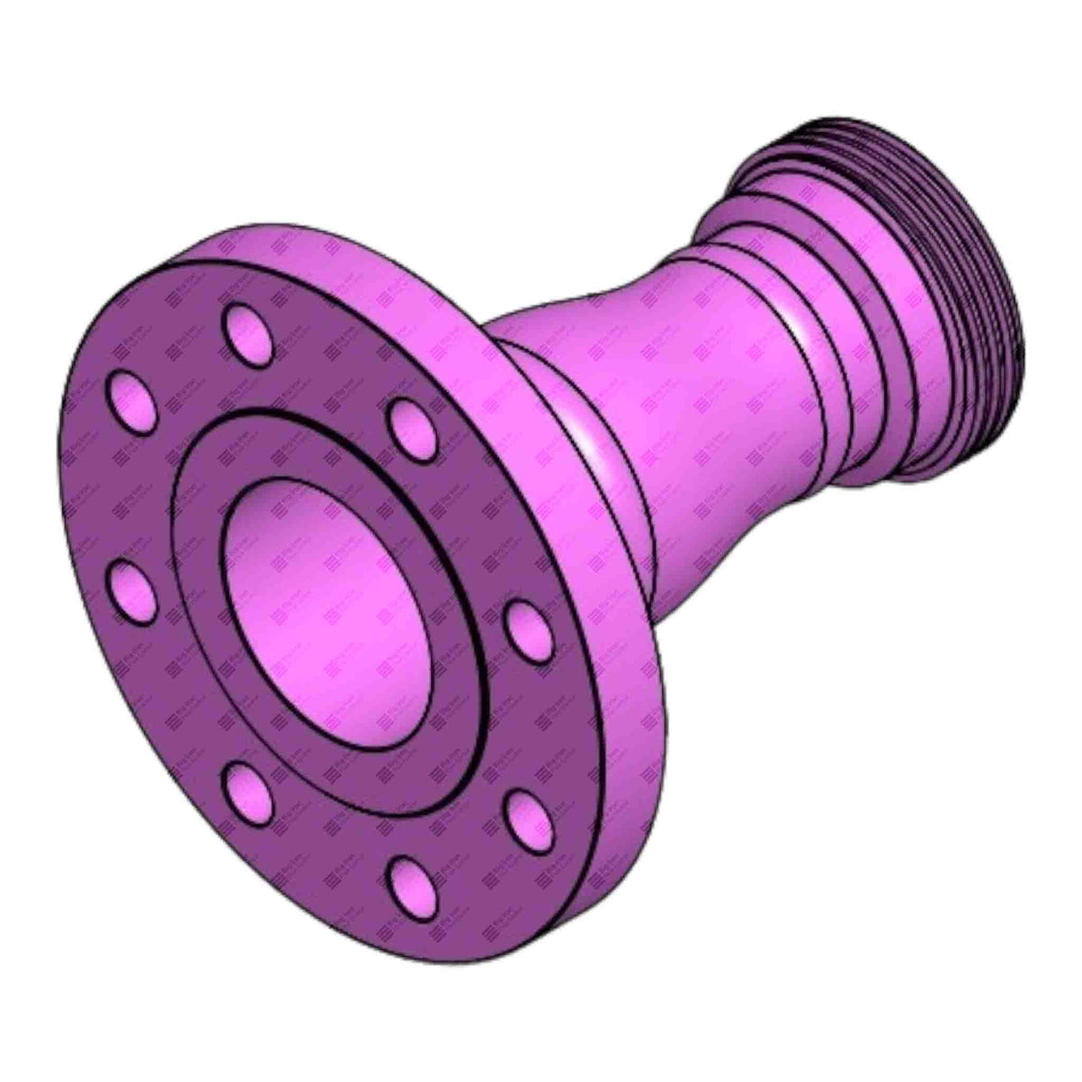 Flange Adapter 4" Class 300 Rf Asme B16.5 X 3" Fig 206 Female XH BW 74 ...