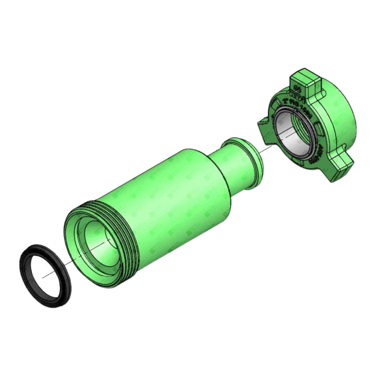 Crossover Union, 3" 1502 F x 2" 1502 M, 13.313" Long, 10000 psi, Sour ...