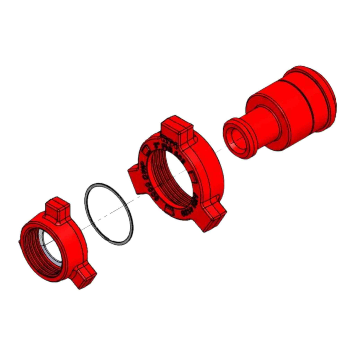 Crossover Union, 3" 602 M x 2" 602 M, 6000 psi, Sour Service – Big Iron ...