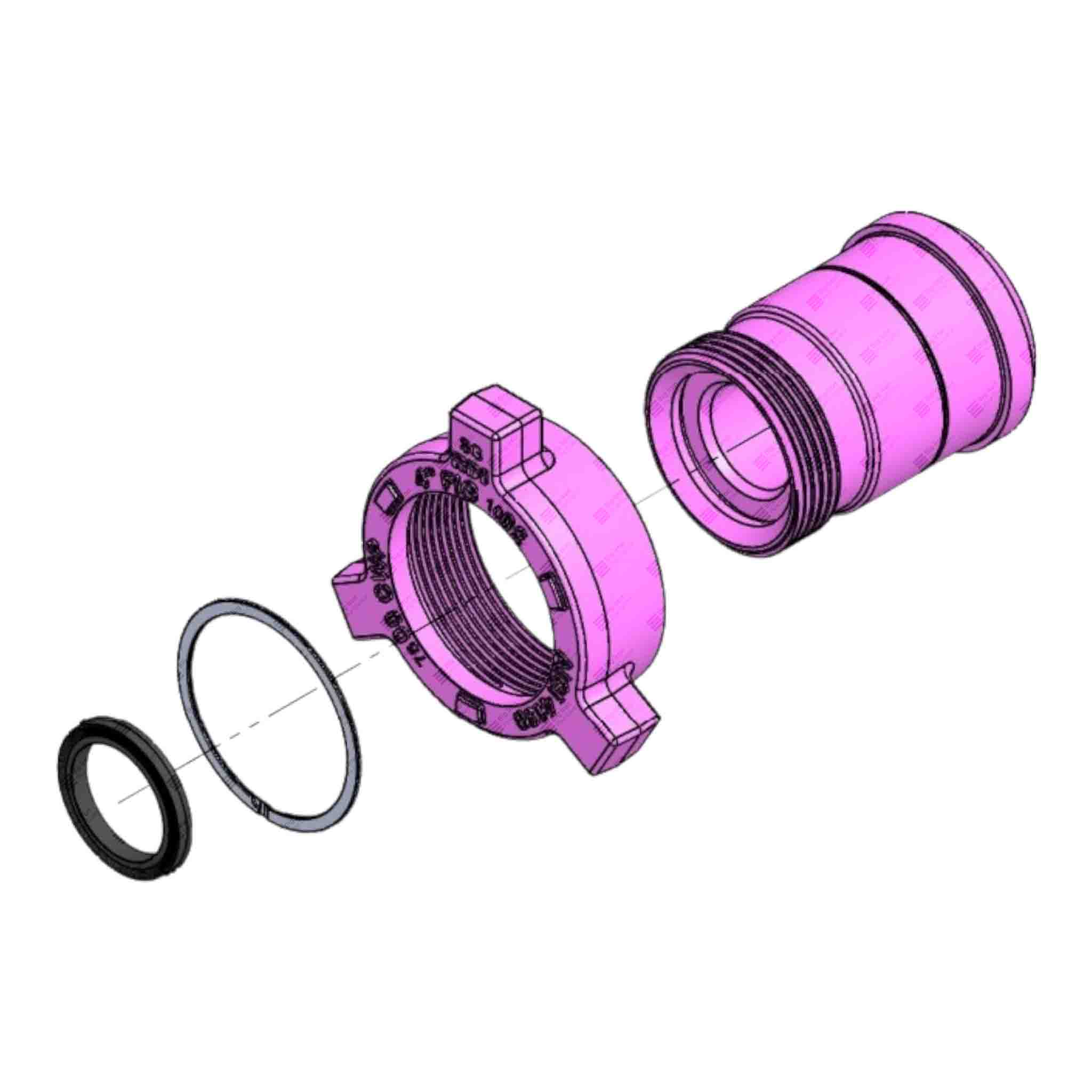 Crossover Union 4" Fig 1002 M X 3" Fig 1502 F Integral 7500 Psi Sour S ...