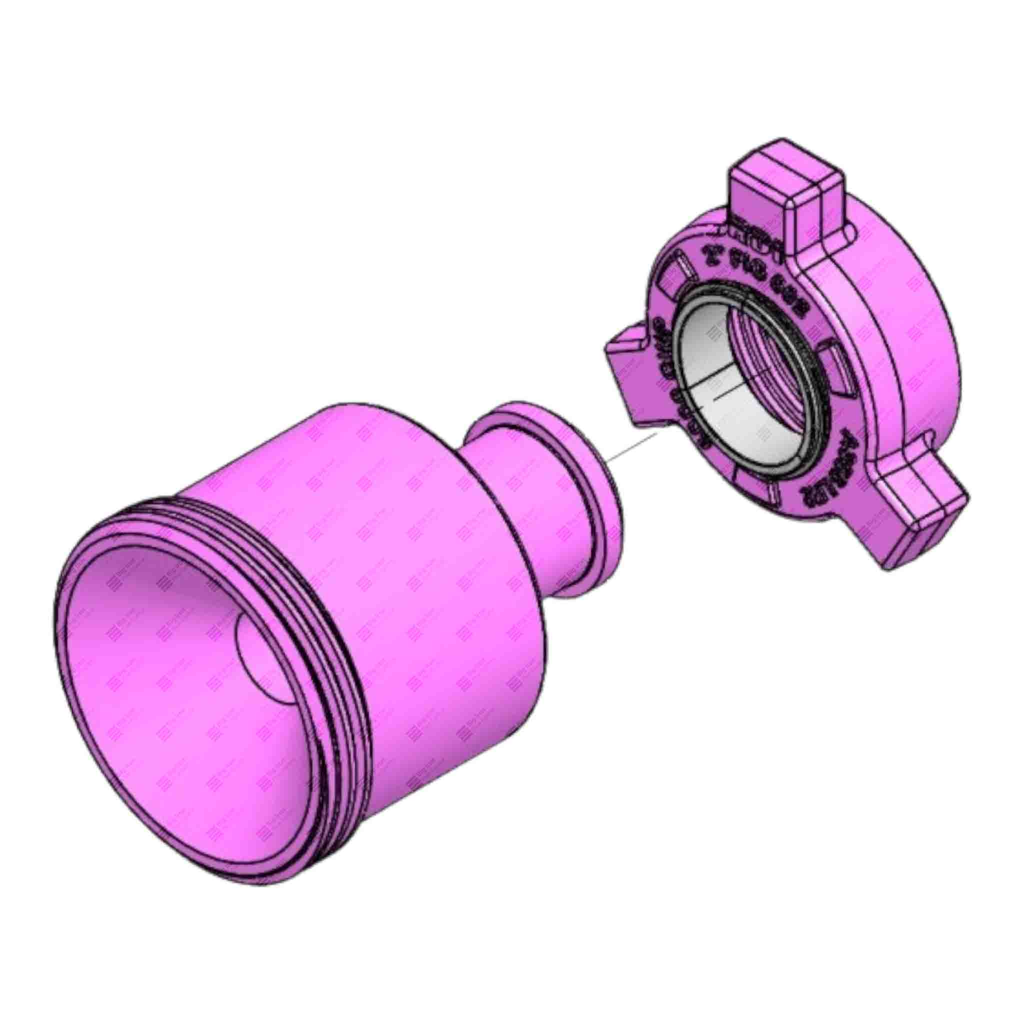 Crossover 4" 206F X 2" 602M Nace – Big Iron Flow Control Products