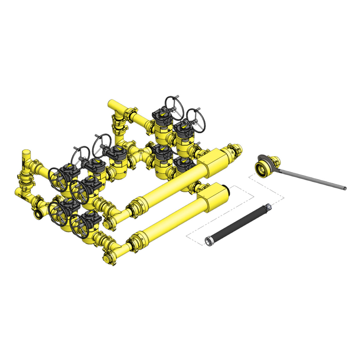 Debris Catcher, Horizontal Dual Barrier, 3" x 3" 1502, Dual 7"x5"x62 ...