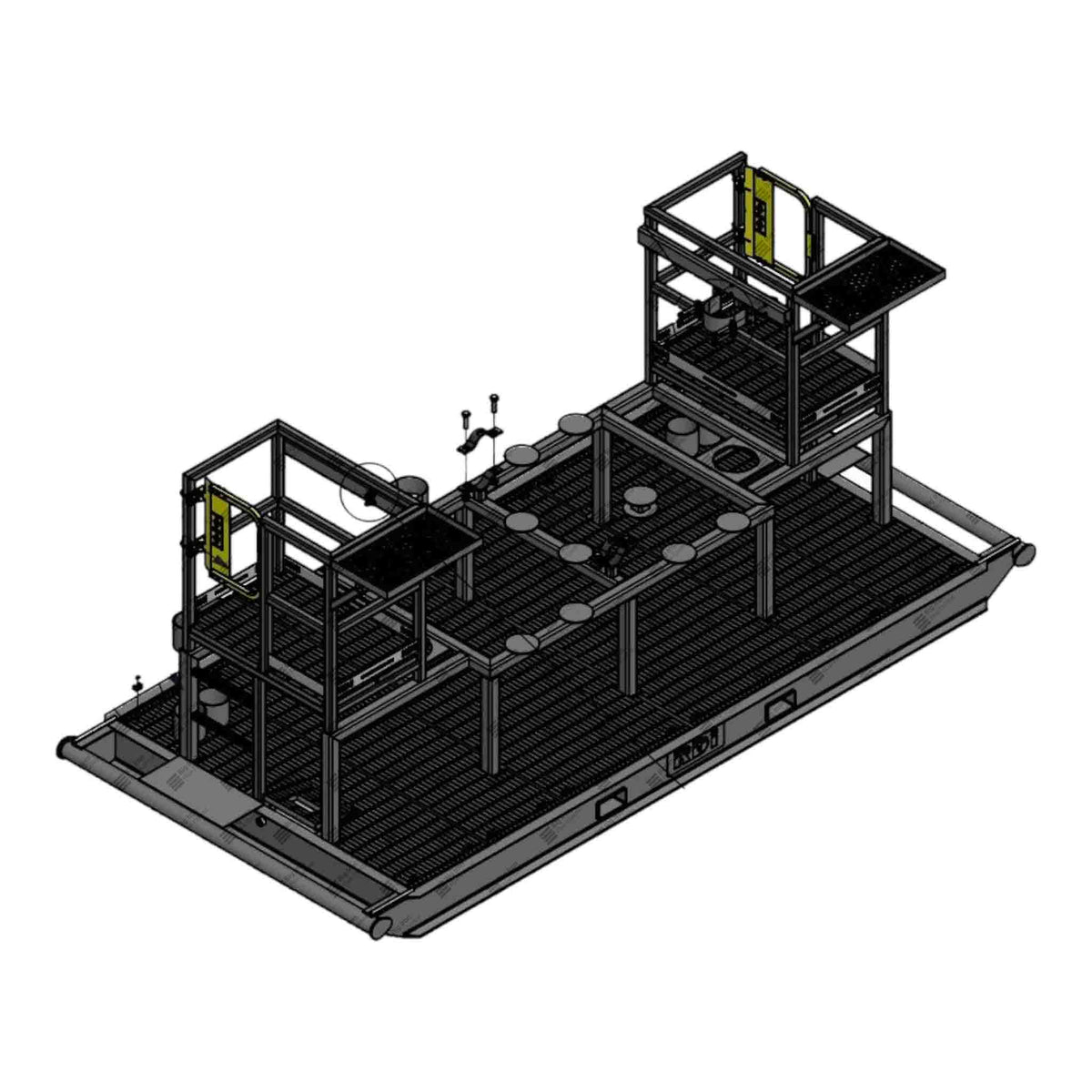Dual Vertical Dual Barrier Debris Catcher Skid For MANDC0419, MANDC042 ...