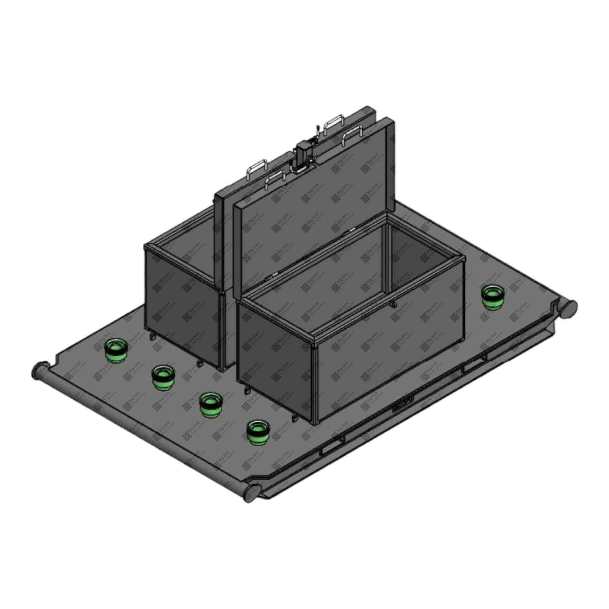 Skid For Dual Tool Box AND Fittings – Big Iron Flow Control Products